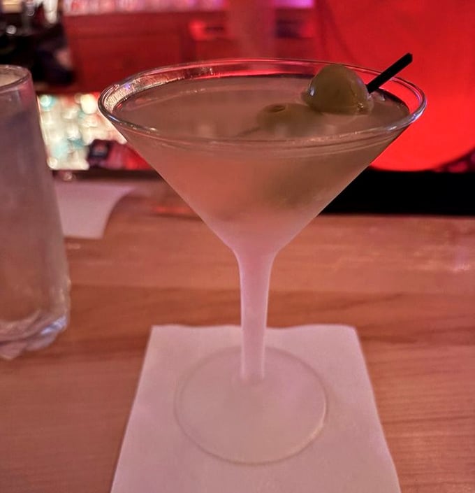 Crystal clear, ice cold, and perfectly balanced&mdash;this martini isn't just a drink, it's a time machine to the era when Sinatra ruled and dinner was an event.