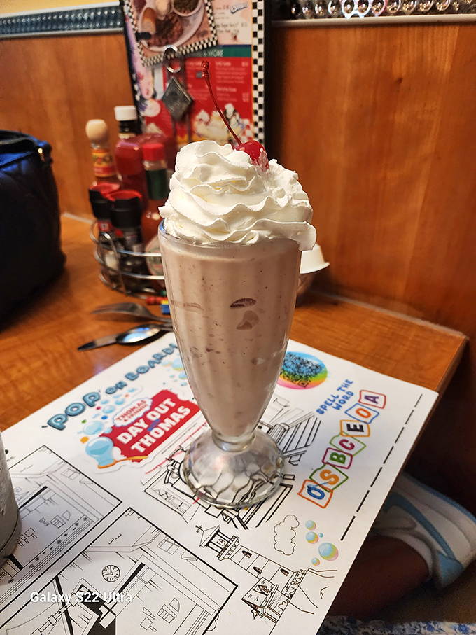 A milkshake so thick it defies physics and your straw's best efforts. Worth every calorie and the brain freeze that inevitably follows.