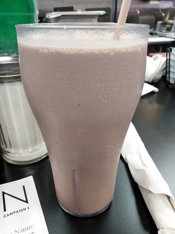 This chocolate shake isn't just a drink&mdash;it's a time machine back to when calories didn't count and straws were built for challenge.