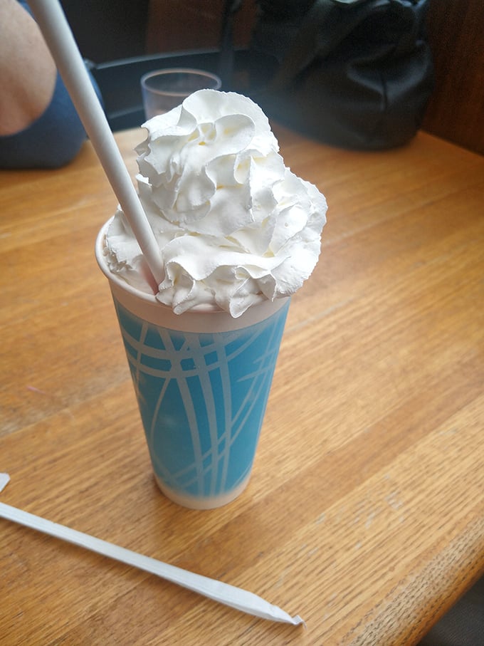 The milkshake mountain that requires both a straw and a spoon. This isn't dessert&mdash;it's an expedition with whipped cream as the summit flag.
