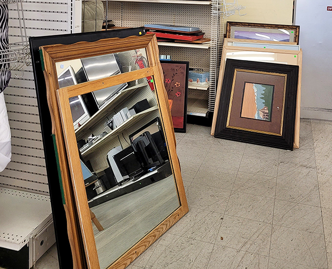 Mirror, mirror, on the wall, who's the thriftiest of them all? Reflections of potential home makeovers await.
