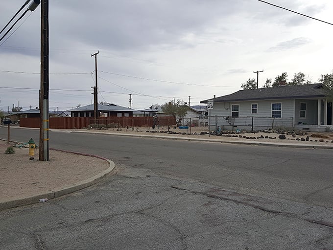 Quiet streets where desert meets domesticity—Trona's neighborhoods embody the sparse, practical aesthetic that defines life on California's rugged frontier.