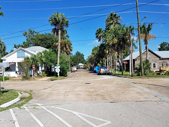 Palm-lined streets and weathered cottages tell stories of hurricanes weathered and sunsets celebrated in this resilient coastal community.
