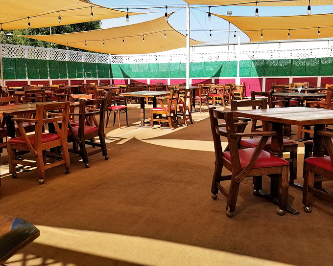 Al fresco dining where every meal feels like a special occasion under California skies.