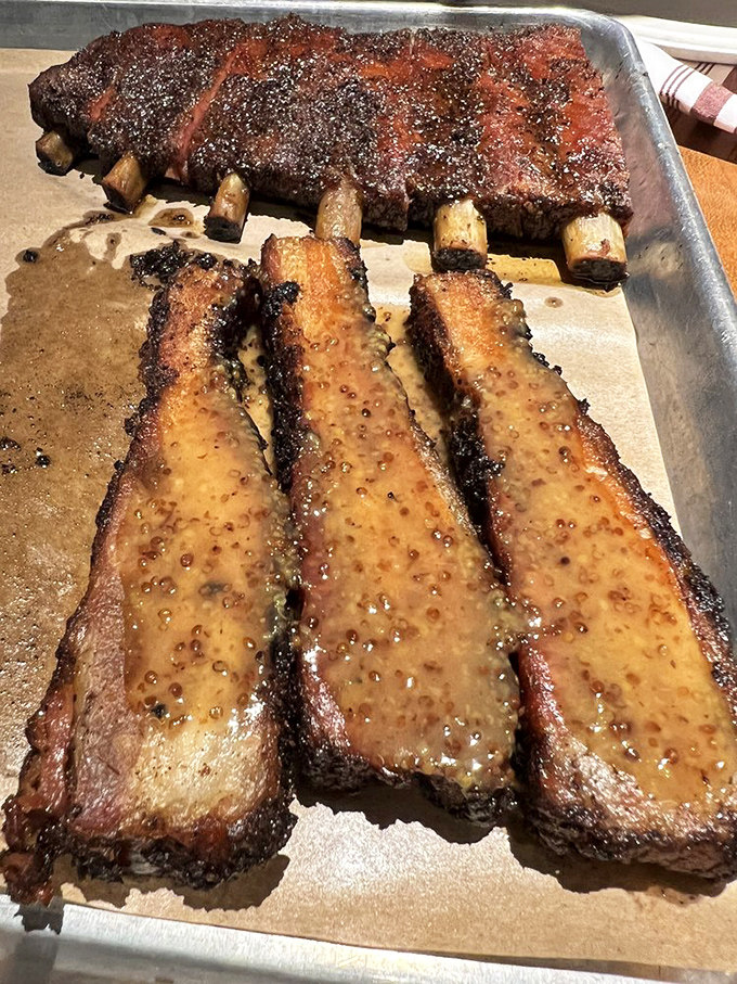 Pork belly so perfectly rendered and caramelized it should have its own Instagram account and book deal.