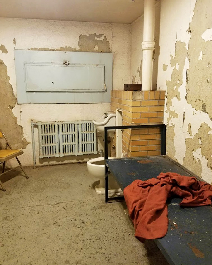 Home sweet home? Not quite. This cell's accommodations&mdash;a thin mattress, exposed toilet, and zero privacy&mdash;remind us how far correctional facilities have evolved.