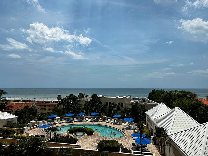 Resort living where pool meets ocean views. The hardest decision here is which shade of blue to stare at first.