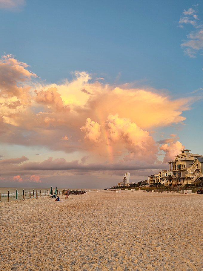 Cotton candy clouds performing their sunset ballet. Mother Nature showing off again, as if to say, "Try getting this on your screensaver."