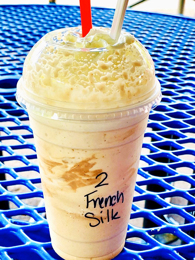 The "French Silk" shake transforms pie into sippable bliss. It's like someone took your childhood dreams and put them through a blender.