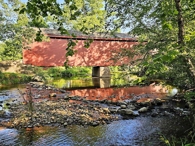 Mother Nature provides the perfect reflection pool for this architectural celebrity. The creek mirrors the bridge's beauty in a double dose of Maryland charm.