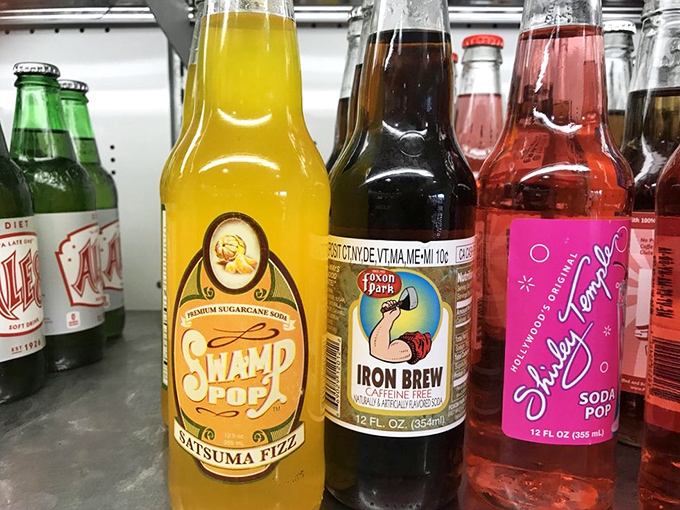 Craft sodas line the cooler like liquid jewels, offering sweet companions to cut through the rich smokiness of your barbecue feast.