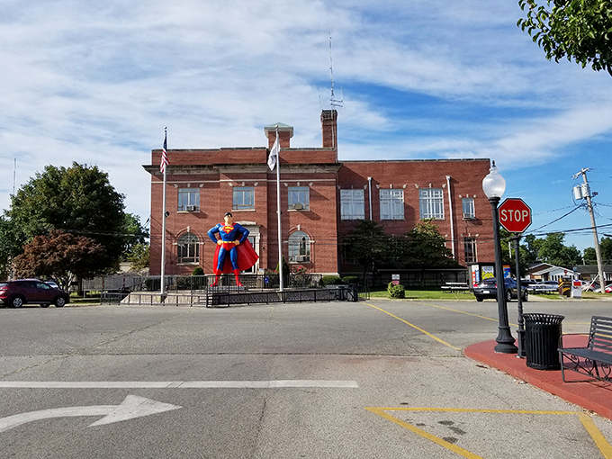 The red, white, and blue of Old Glory perfectly complements Superman's own patriotic color scheme. Coincidence? I think not.