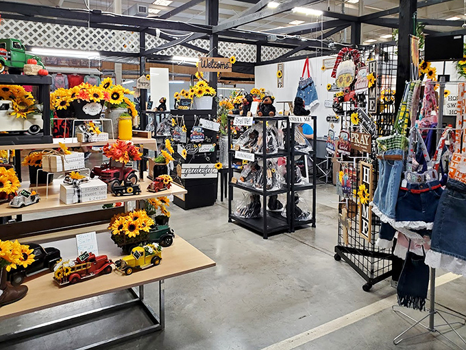 Sunflowers bloom eternal in the decor section, bringing perpetual summer to anyone's living room year-round.