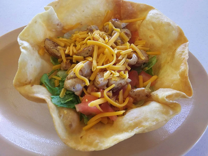 A taco salad bowl that's both the container and part of the meal&mdash;ingenious engineering that would make NASA proud.
