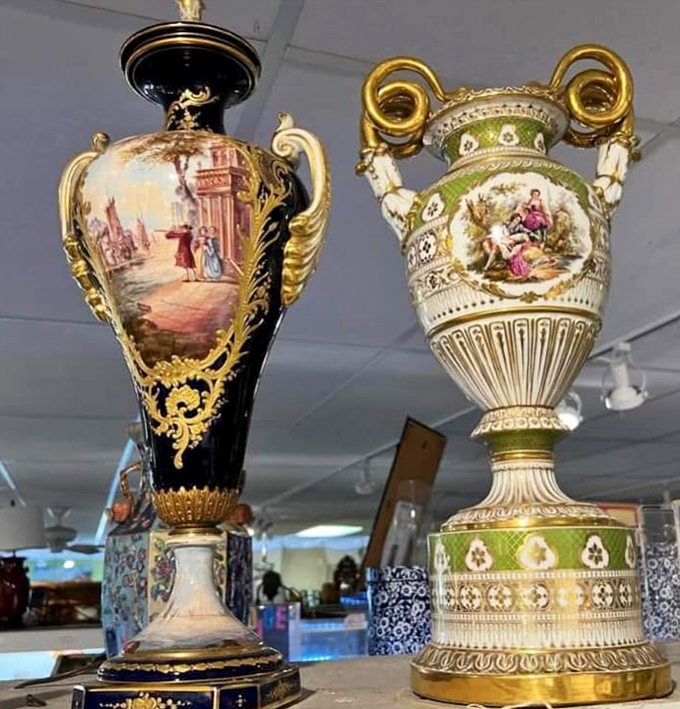 These ornate porcelain urns with hand-painted European scenes aren't just vases &ndash; they're time machines to an era when "Made in China" meant imperial craftsmanship.