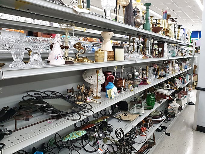 Tchotchke central! A treasure trove of decorative odds and ends that somehow manage to be both completely unnecessary and absolutely essential.