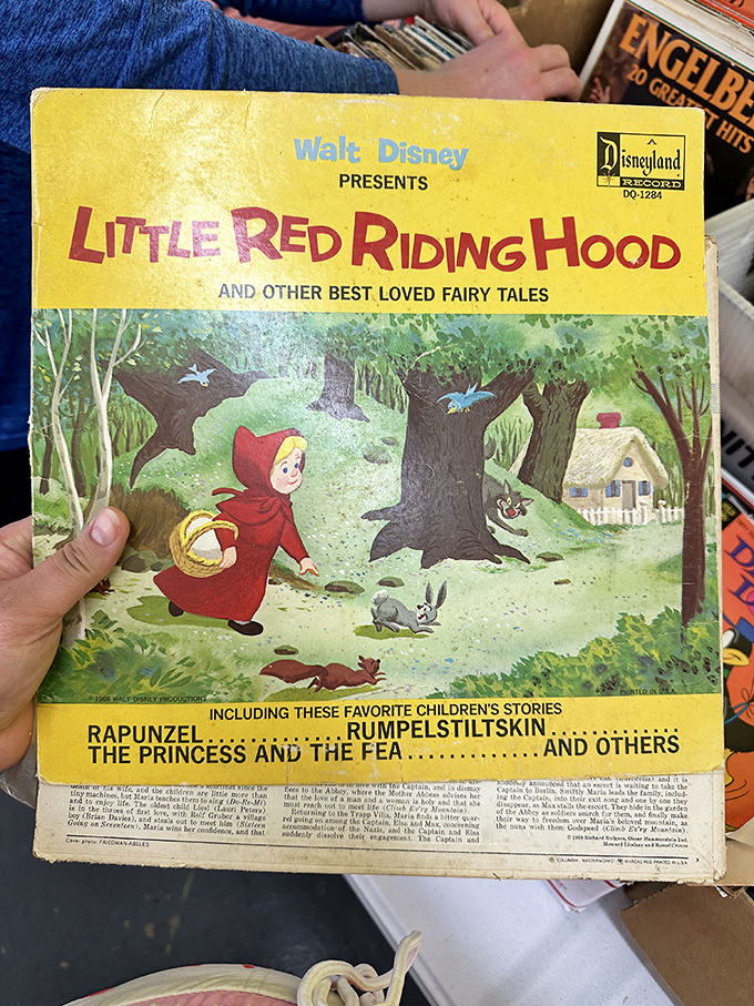 Childhood nostalgia pressed into vinyl &ndash; that Little Red Riding Hood record probably soundtracked someone's 1960s bedtime routine before Netflix existed.