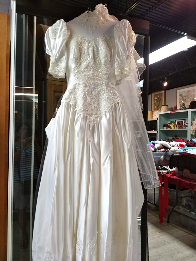 Yesterday's wedding gowns waiting for tomorrow's brides&mdash;because something borrowed should also be something beautiful and budget-friendly.