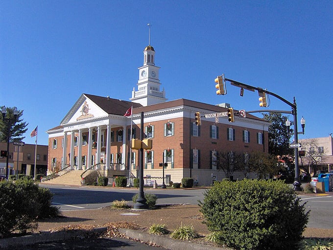 Athens' stately courthouse anchors a downtown that's both historic and welcoming, perfect for weekend explorations.