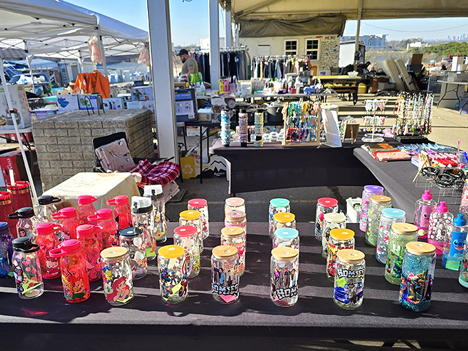 Austin keeps it weird with eclectic displays that mix vintage finds with modern treasures perfectly.