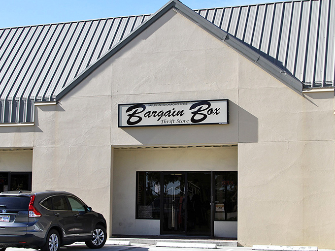 Bargain Box's clean, minimalist exterior belies the treasures within. In Naples, even the thrift stores have an upscale vibe!