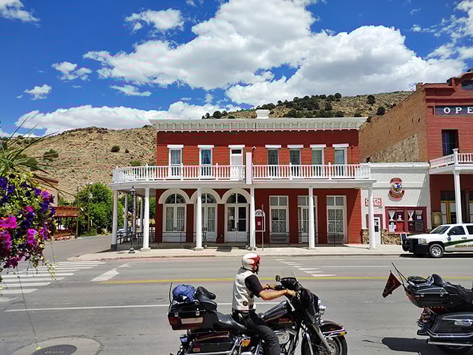 Battle Mountain's historic red brick building stands as proudly today as when the railroad first put this town on the map.
