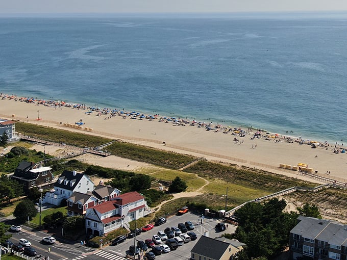 Bethany Beach stretches endlessly, offering the kind of pristine coastline that makes beach house dreams feel achievable.