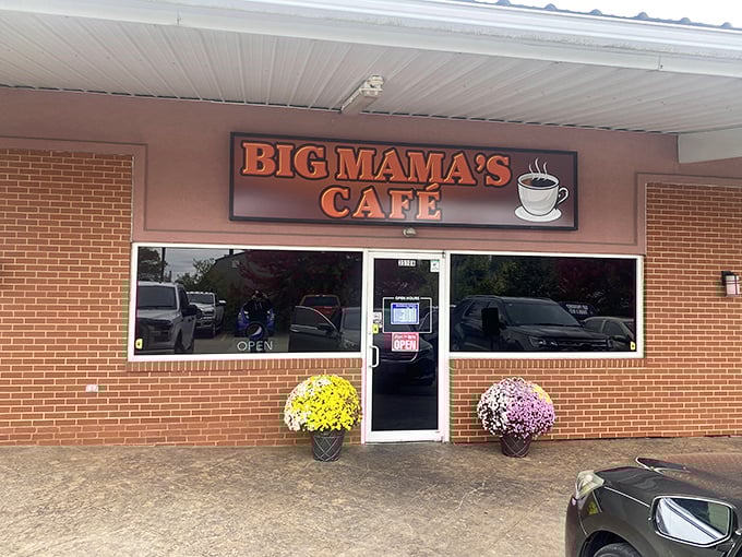 Big Mama's Cafe announces its generous spirit right there in bold letters above the door.