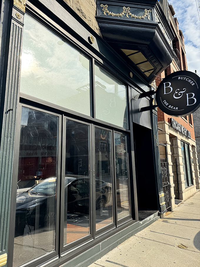 Modern storefront sophistication that promises the kind of steak experience worth dressing up for tonight. 