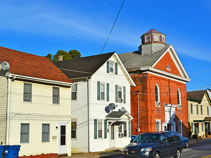 Camden's shops huddle together like they're sharing the town's best-kept secrets. 