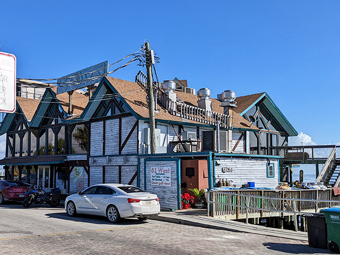 Weathered wood and Gulf breezes create authentic coastal charm that money simply cannot manufacture.