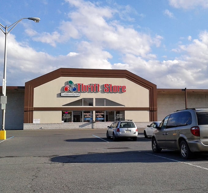 Community Thrift's welcoming facade suggests the friendly atmosphere and quality finds waiting inside for visitors.