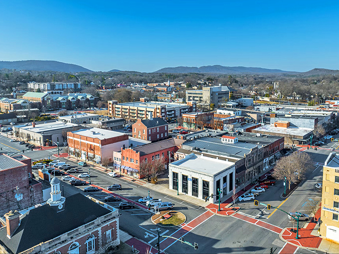 A peaceful aerial view of Dalton, where the cost of living stays grounded even as the city soars.