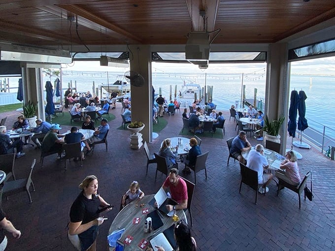 Dry Dock's deck serves sophistication with a side of "ahh" - where every sunset feels like opening night. 