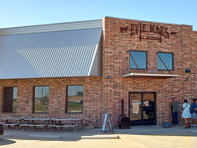 Evie Mae's brick fortress stands proud on the plains, housing barbecue secrets worth every mile of the journey.
