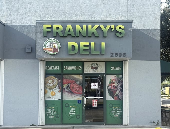 Franky's Deli doesn't need fancy decor when the sandwiches speak louder than any neon sign ever could.