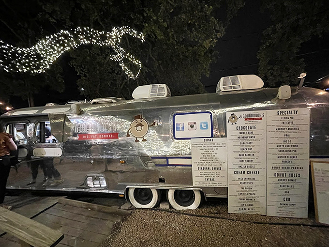 Gourdough's gleaming Airstream trailer is as Austin as live music and keeping things weird.