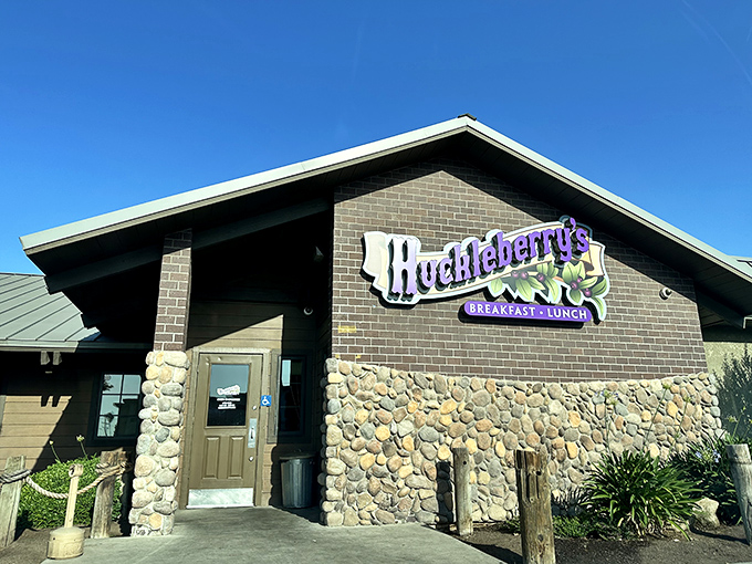 Stone and timber construction suggests they build their pancakes as solid as their walls.