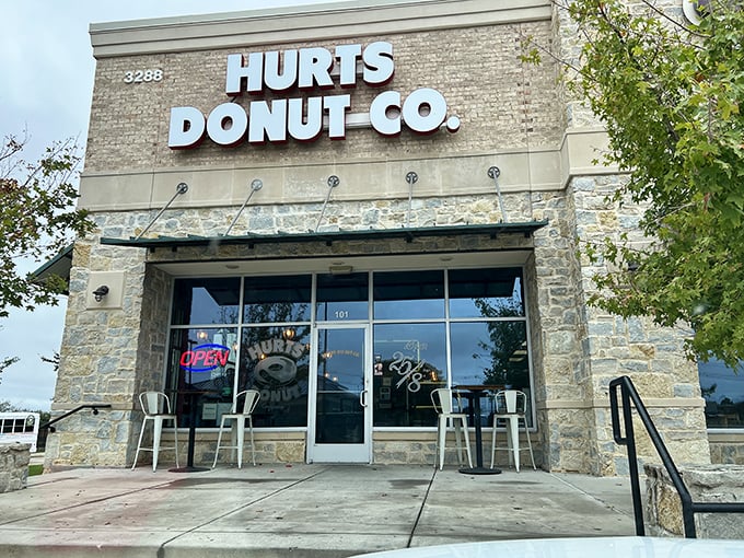 Modern storefront promises old-fashioned satisfaction with a playful twist that makes everyone smile inside.