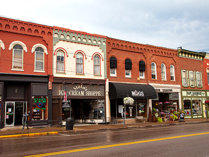 Loudonville's colorful storefronts create a cheerful main street that welcomes visitors with open arms always.
