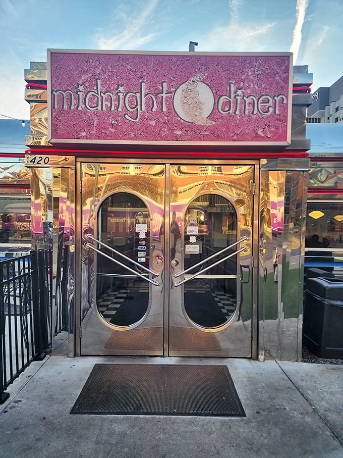 Charlotte's Midnight Diner dazzles with colors that promise late-night adventures and comfort food magic.