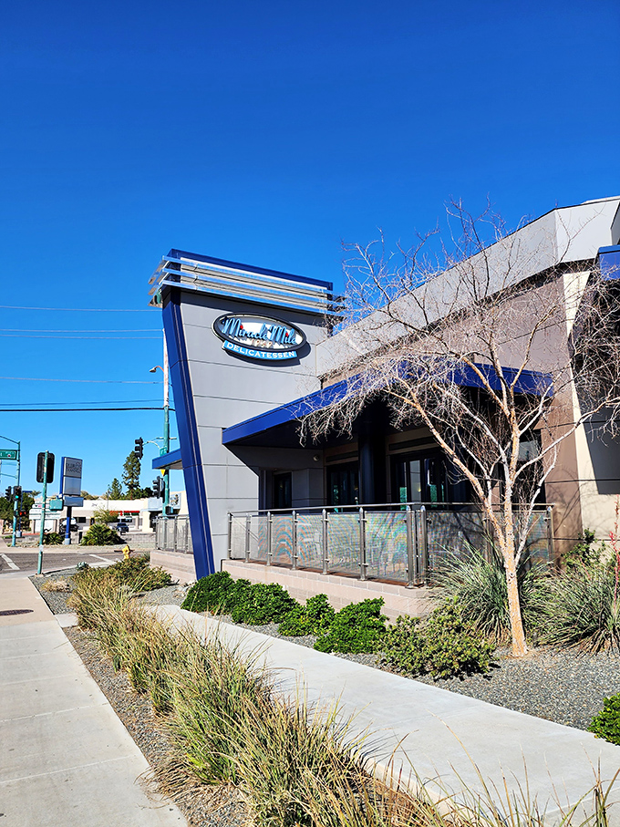 Blue and white simplicity houses serious sandwich science - sometimes the best discoveries hide in plain sight.