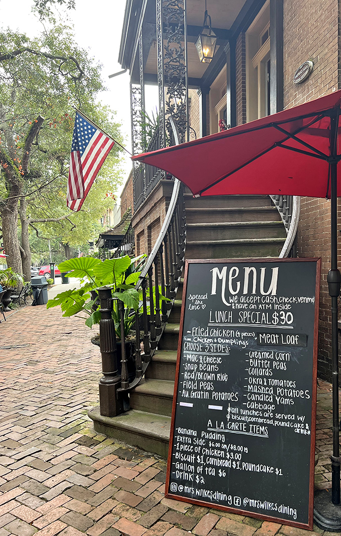 Savannah's most famous dining room hides behind this charming historic facade and legendary fried chicken.