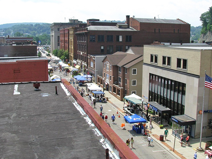 Oil City's tree-shaded streets create the perfect backdrop for leisurely retirement walks and friendly neighbor conversations.