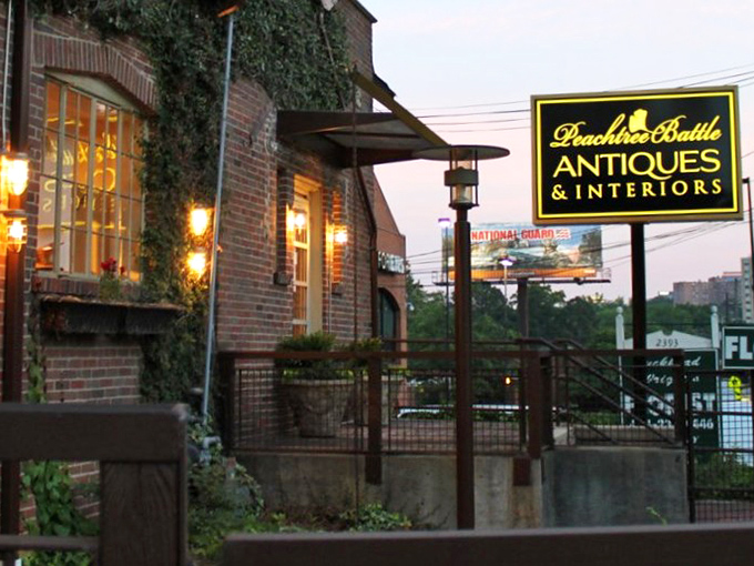 Peachtree Battle's brick elegance brings Buckhead sophistication to the world of vintage treasures.