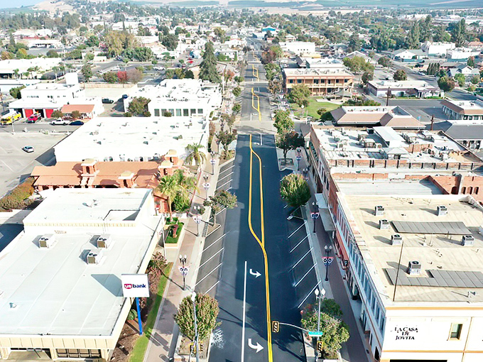 Porterville's tree-lined streets offer shade from the sun and shelter from California's inflated prices.