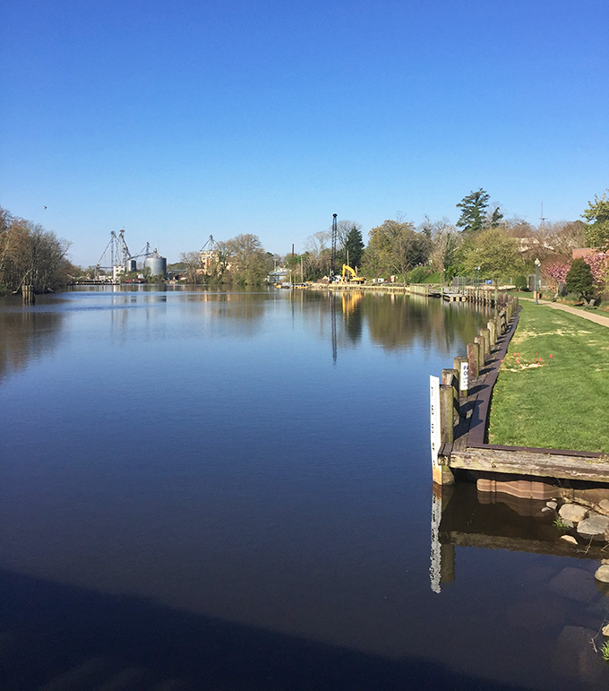 Mirror-perfect waters reflect a town that knows the secret to peaceful riverside living.