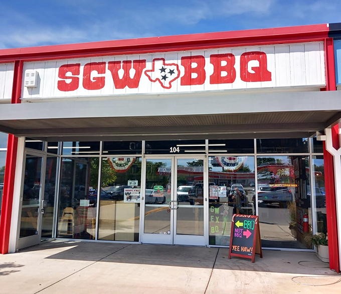 Clean lines, clear windows, and crystal-clear commitment to serving the community's best barbecue every day.