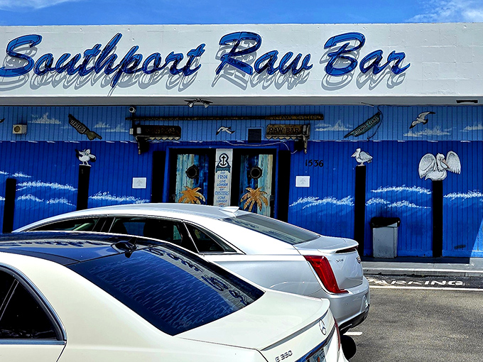 Southport's ocean-blue facade promises the kind of raw bar experience that makes landlubbers reconsider their life choices.