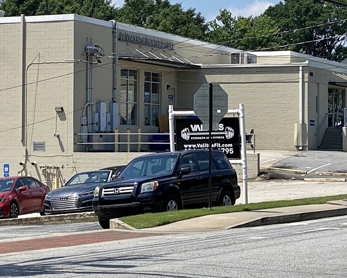 St. Vincent de Paul's community-focused exterior welcomes neighbors looking for both bargains and good deeds.